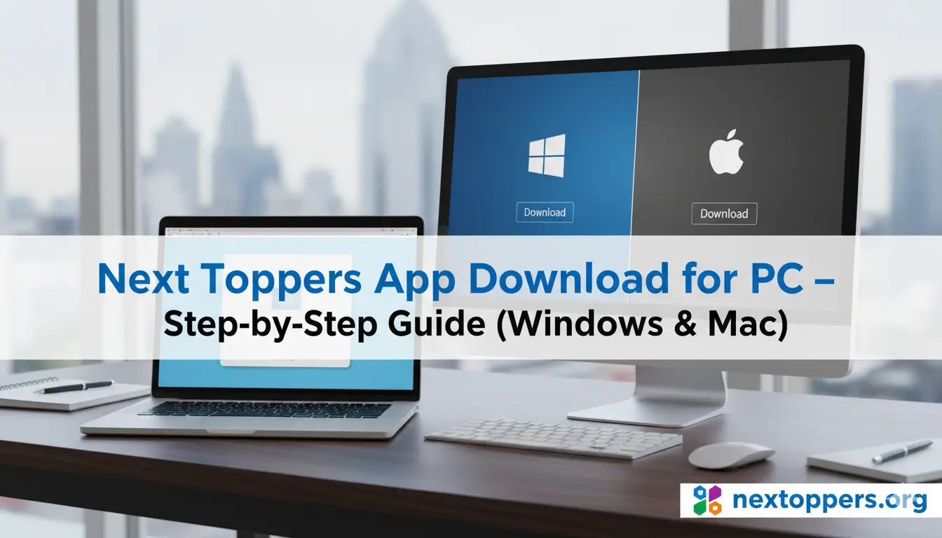 Next Toppers App Download for PC – Step-by-Step Guide (Windows & Mac)