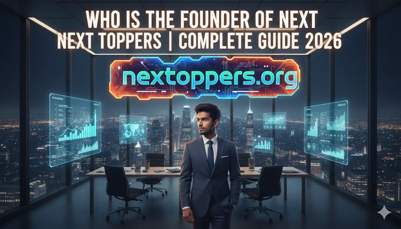 Who Is the Founder of Next Toppers | Complete Guide 2026